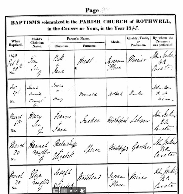 Where are we all Now: Investigating Joseph Woodhead of Rothwell & his ...