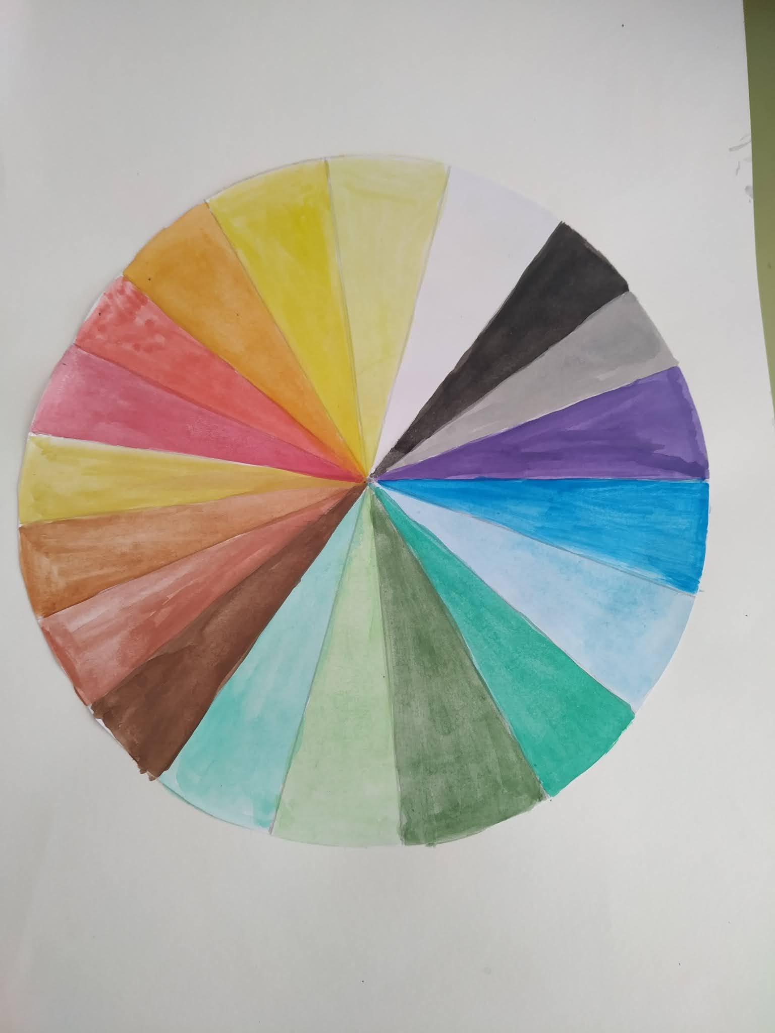 Artists at Rosalia school: Chromatic circle