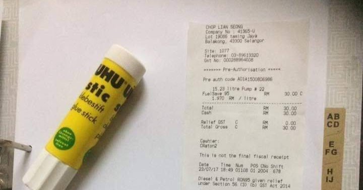 Cara simpan resit untuk LHDN