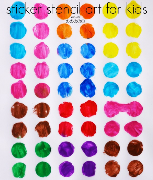 BLISSFUL ROOTS: Sticker Stencil Art For Kids