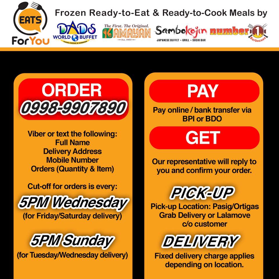 Manila Shopper: Dads, Kamayan, Sambo Kojin Eats For You Frozen Ready-to-Eat & Ready-to-Cook ...