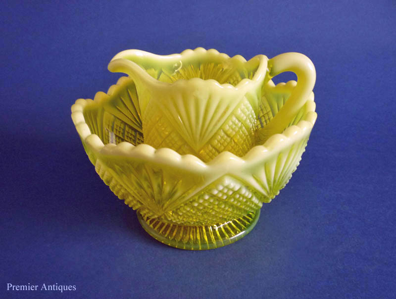 Premier Antiques: Davidson's Yellow Pearline Glass 'Lords and Ladies ...