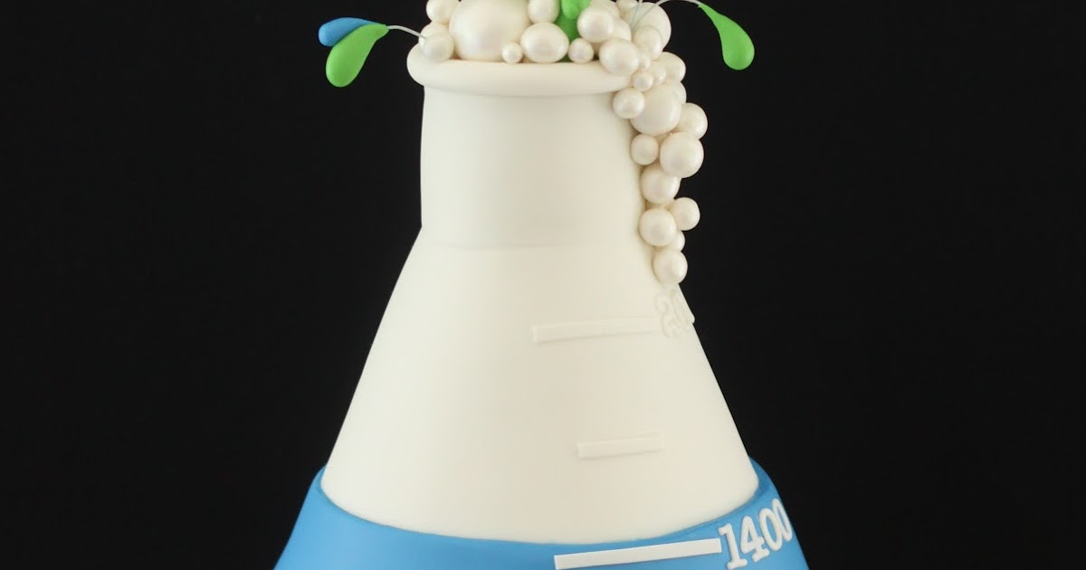 Sugar Creation: Erlenmeyer flask cake