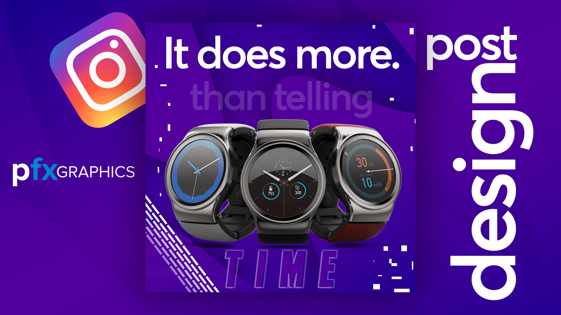 Smartwatch Instagram Post Design | Photoshop Tutorial | PFX Graphics