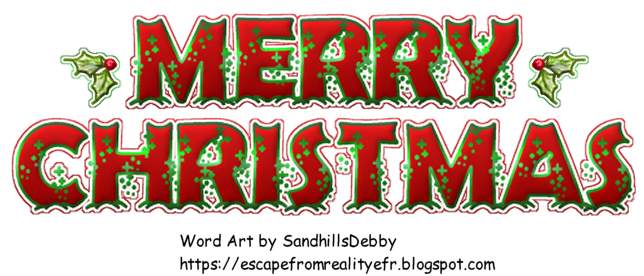Escape From Reality Blog More FTU Christmas Word Art By Debby escape-from-reality-blog-more-ftu-christmas-word-art-by-debby