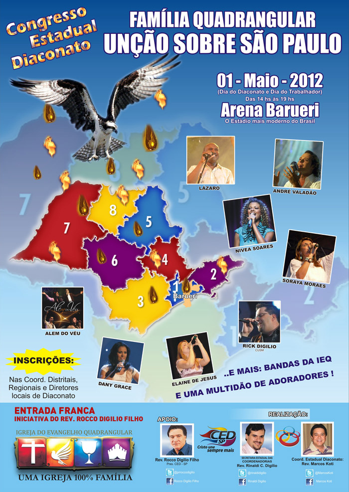 Congresso Estadual do Diaconato acontecerá dia 1º de Maio na Arena ...