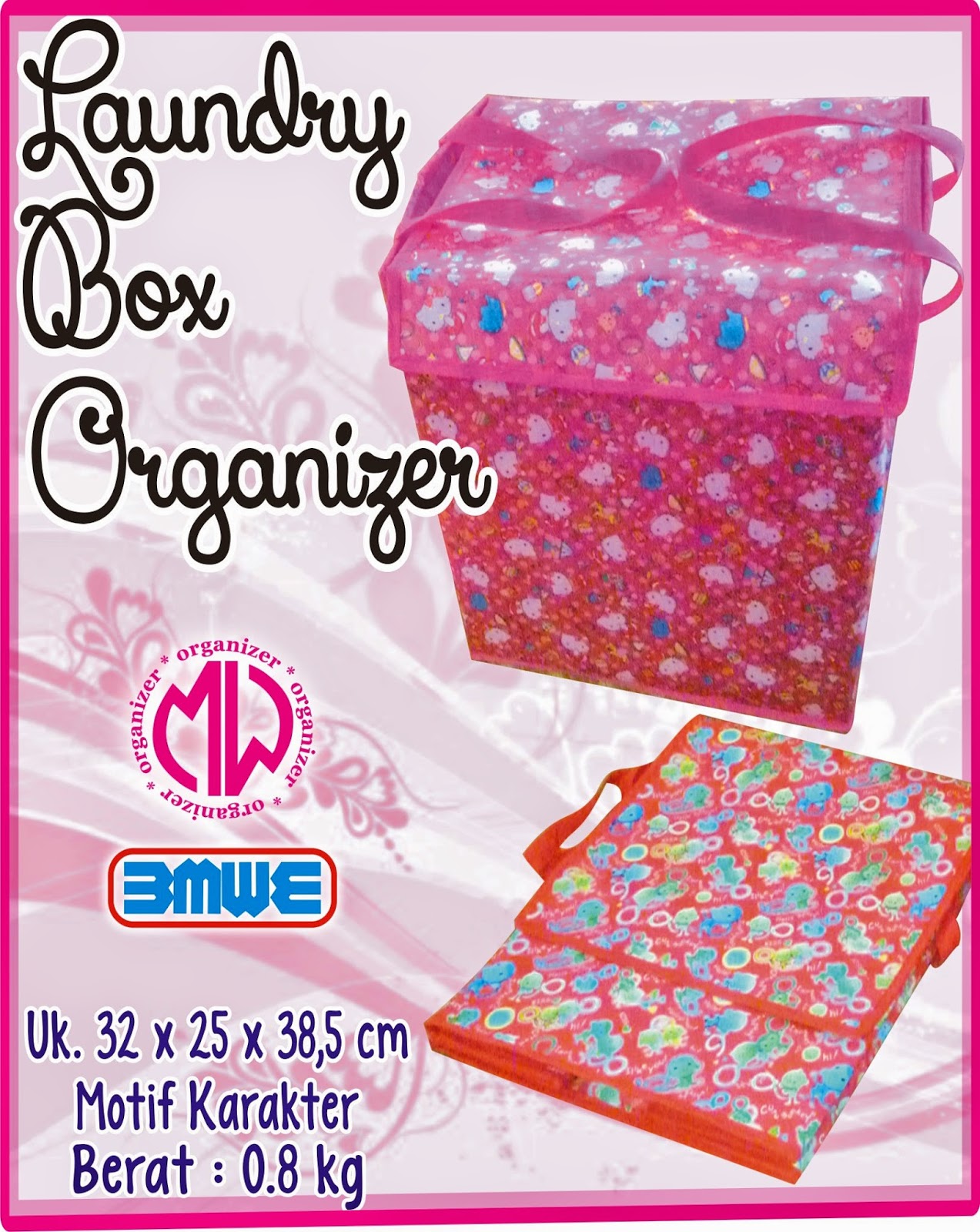 Produsen Tas Bag Organizer Syntia EMWE Collection: Laundry Box Karakter ...