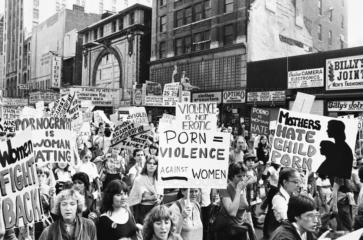 The Left Chapter Porn Violence Against Women Feminist Anti Pornography March New York