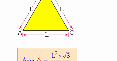 AREA DE UN TRIANGULO EQUILATERO FORMULA EJEMPLOS Y EJERCICIOS RESUELTOS