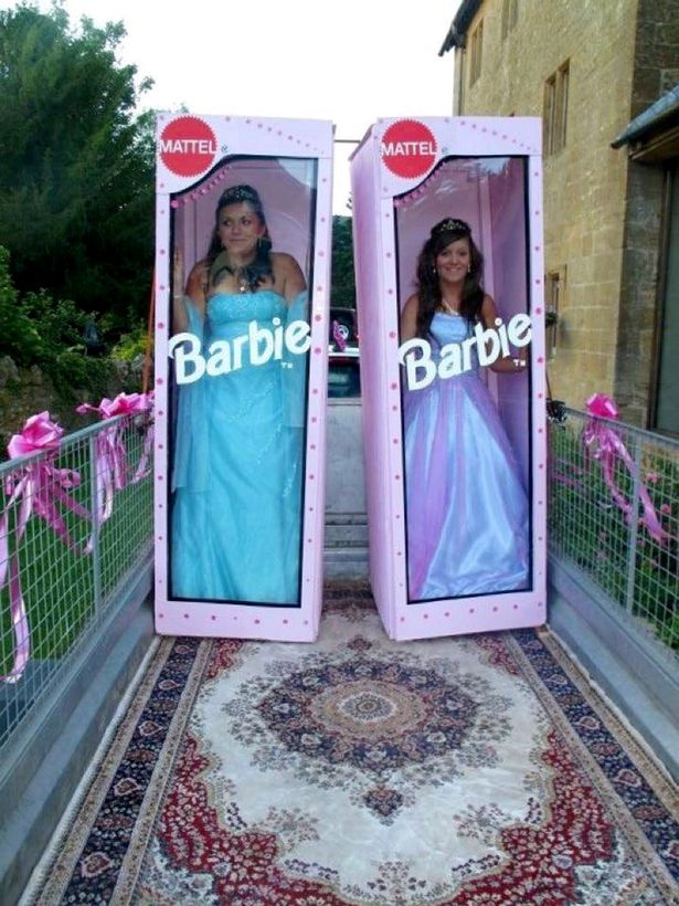 LIFE-SIZED Barbies attend Prom
