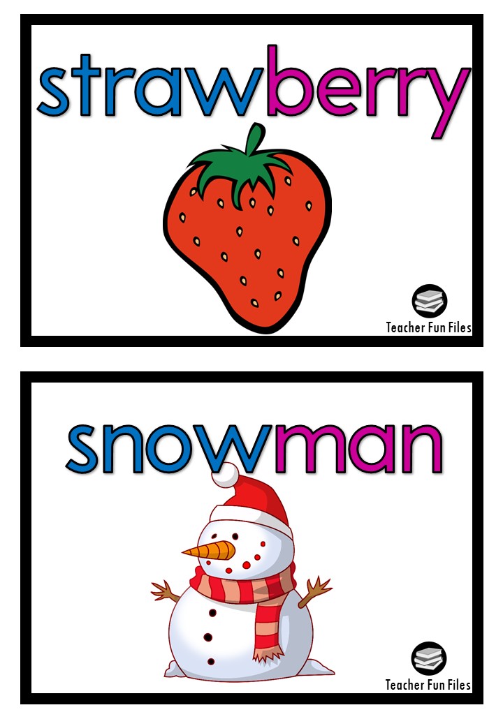 Teacher Fun Files: Compound Words Flashcards