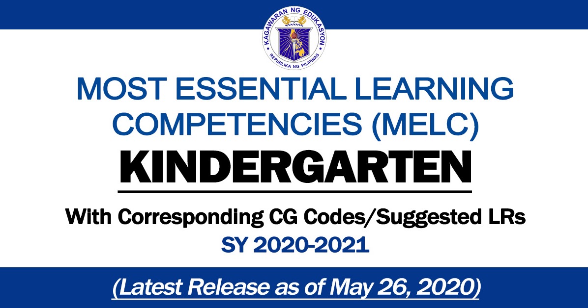 Most Essential Learning Competencies in KINDERGARTEN - Guro Tayo