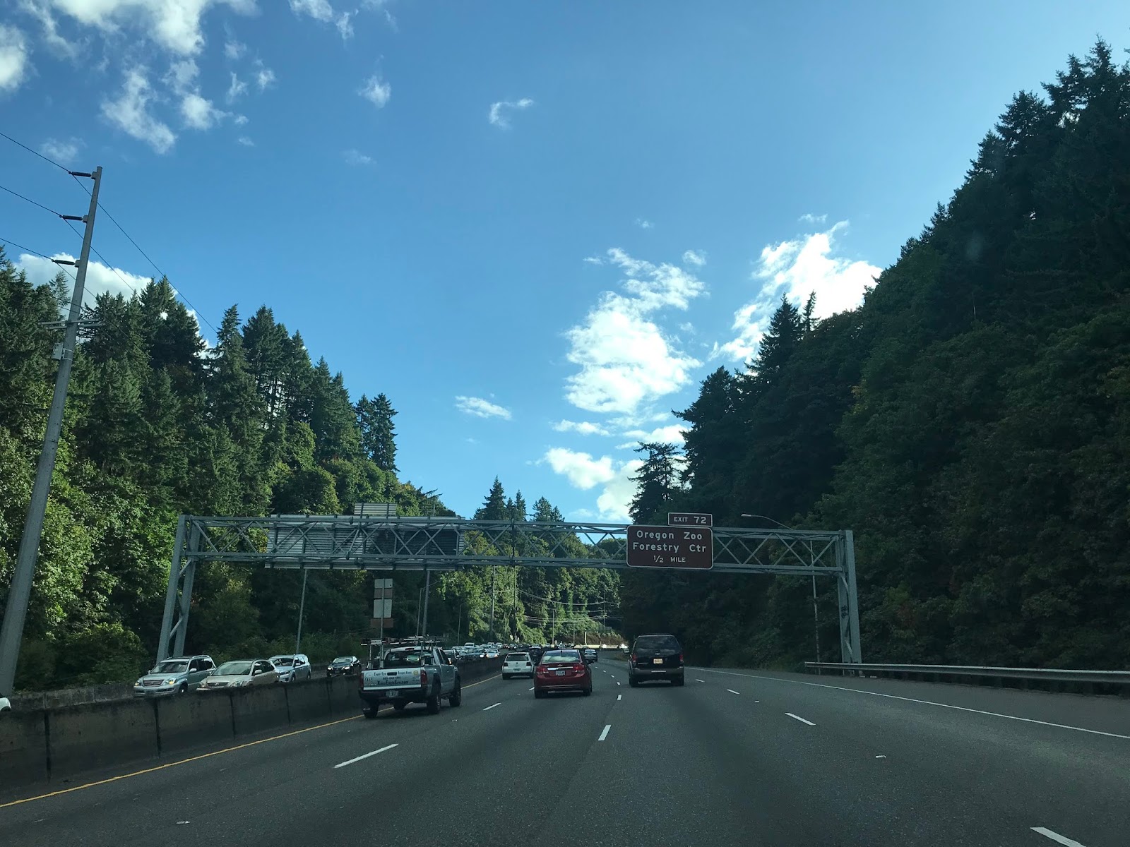 US Route 26 on the Sunset Highway from downtown Portland to US 101