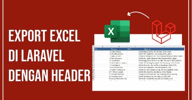Export Excel Laravel Dengan Header Koding Bagus