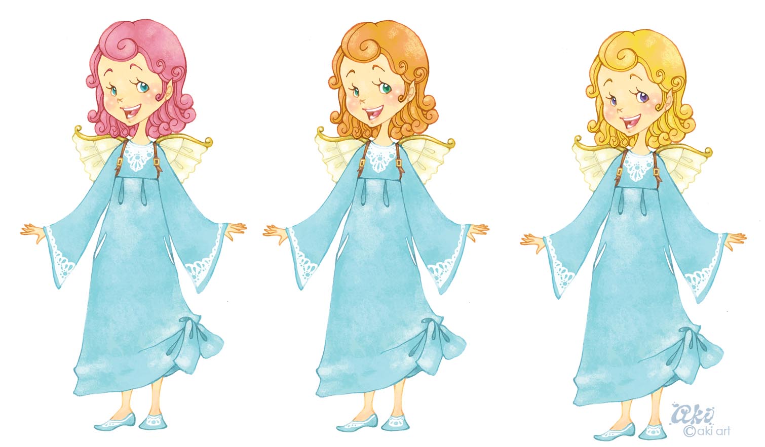 Aki Art: Lily The Littlest Angel: Lily Character Design
