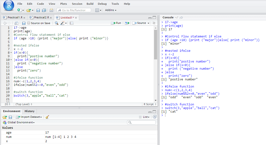 DataScience With Python/R/SAS: Basic R Programming | Control Flow ...