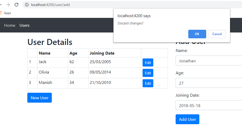 CanDeactivate Guard in Angular With Example | Tech Tutorials