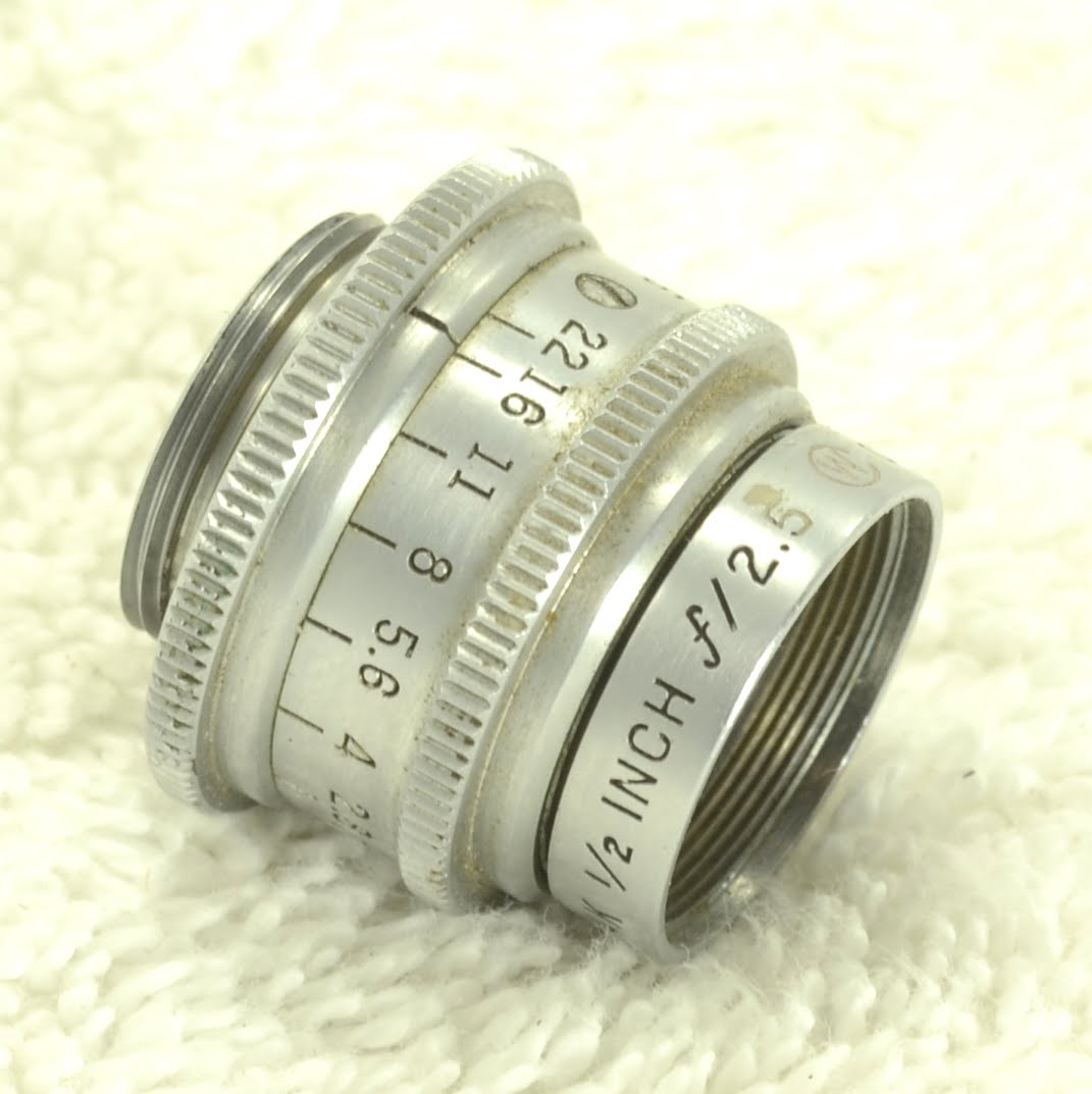 Vintage Camera House: Wollensak 1/2 inch 2.5 lens