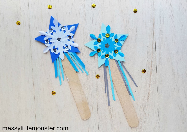 FROZEN Inspired Elsa Magic Wand Craft - Messy Little Monster