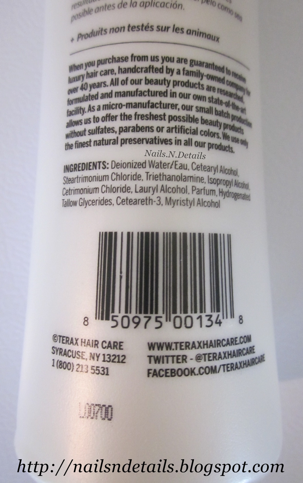 Nails.N.Details: Terax Original Crema Conditioner