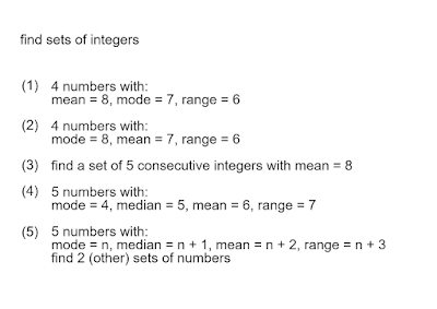 MEDIAN Don Steward mathematics teaching: small data set average problems