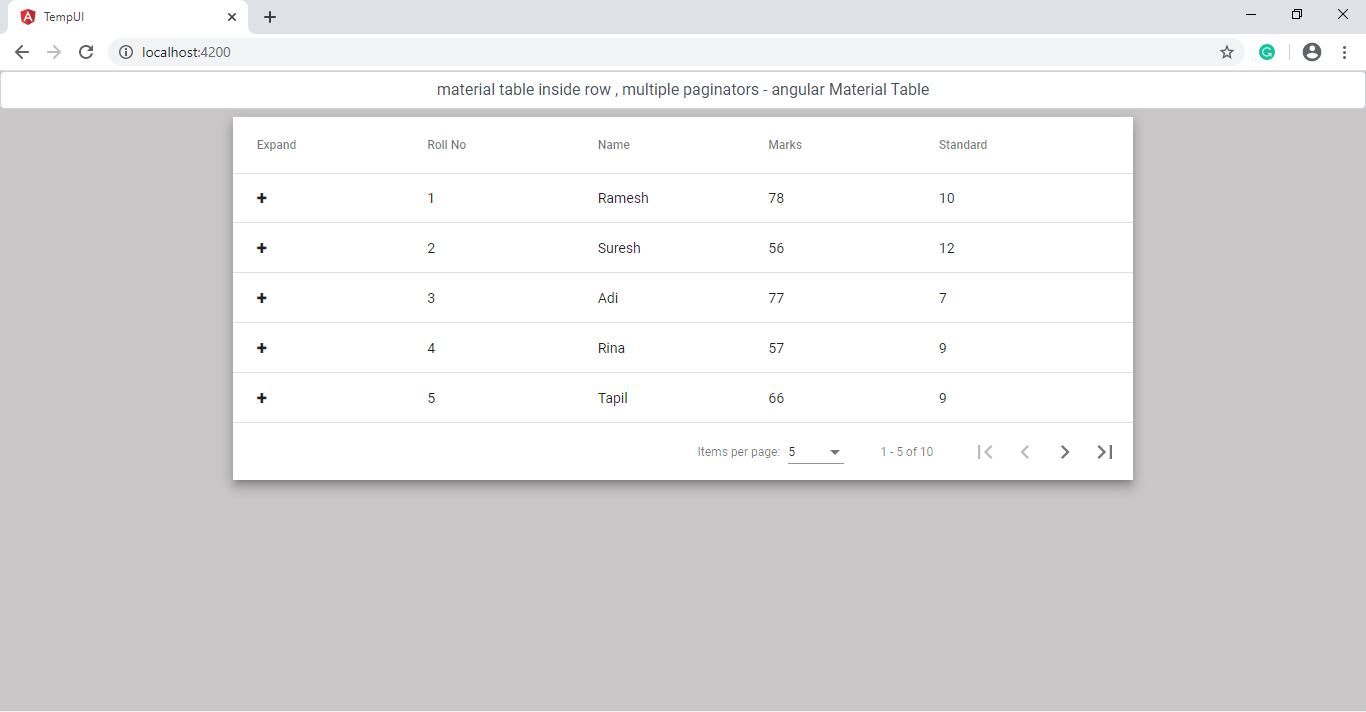 Material Angular Table : How to present Object object in a table using Angular Material – UMOY