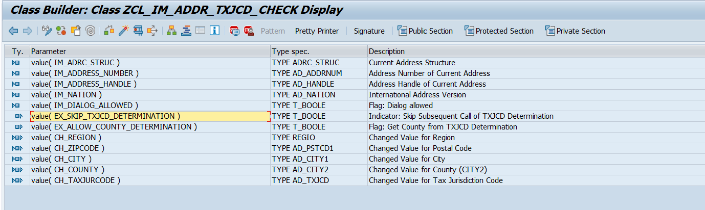 Sap Abap Code To Read Global Variables Values Inside Badi Addrtxjcdcheck Using Field Symbols