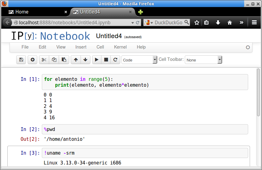 Python 3 para impacientes: Notebook, el entorno web de IPython