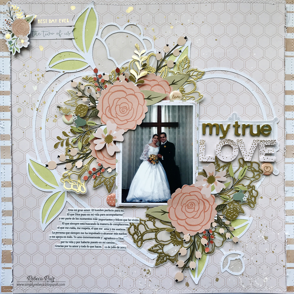 My True Love Layout - Simply Rebeca