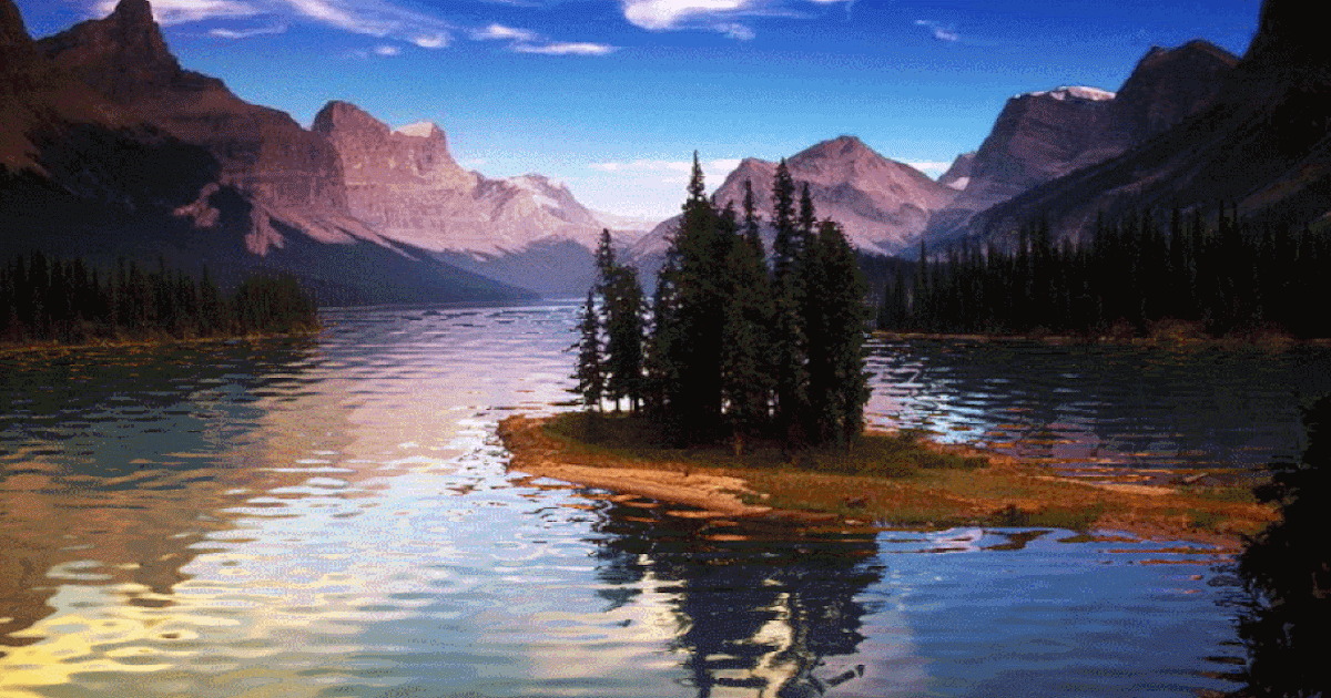 Nature looks beautiful... animation gif - Point of view