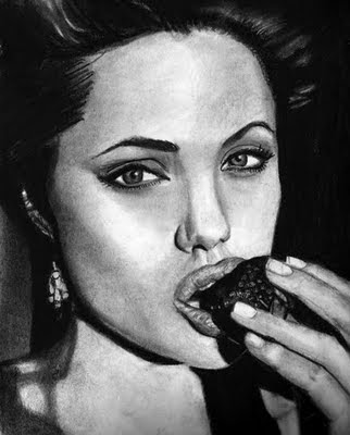 Most Beautiful Drawing in the World: Angelina Jolie Most Popular for ...
