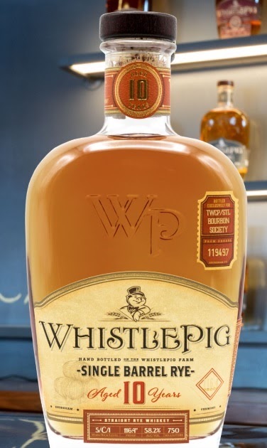 The Wine and Cheese Place: WhistlePig TWCP/St. Louis Bourbon Society 10 year Old Single Barrel Rye
