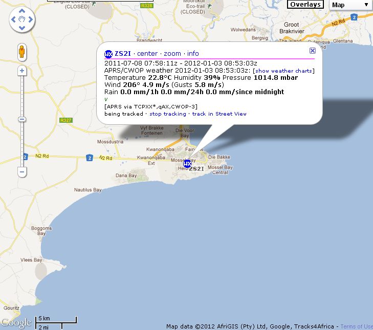 SA Weather and Disaster Observation Service: Real-Time APRS Weather ...