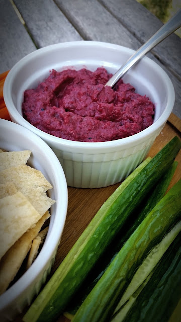 Savvy Chef: Beet Hummus (Mutabal Shawandar)