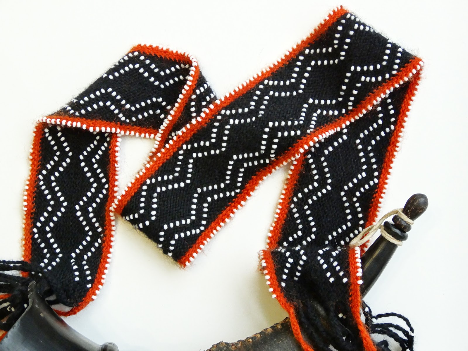 Contemporary Makers: Handwoven Powder Horn Strap by Alec Fourman