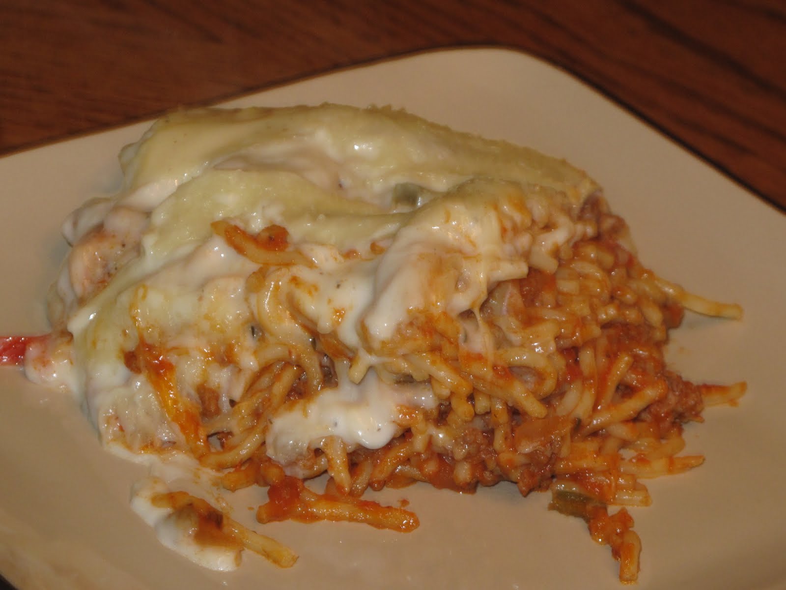 BJ Brinker's Home Cooking: Baked Spaghetti