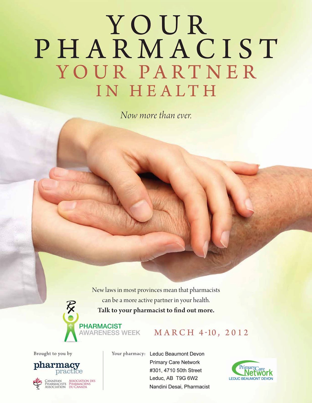 Health in a Minute. Your Health, Your Team.: Pharmacist Awareness Week