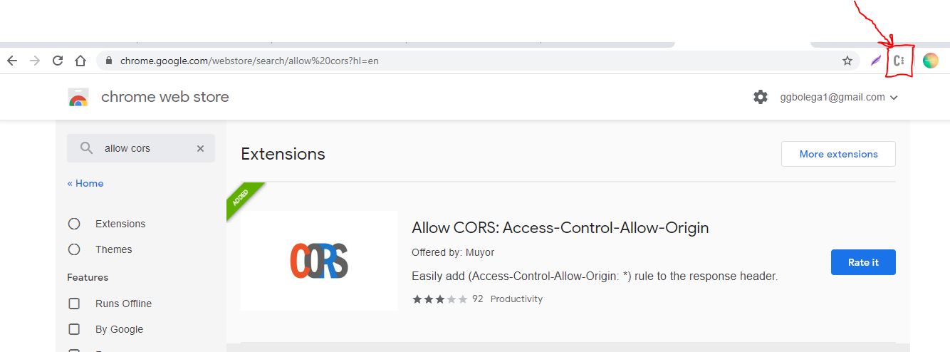 Handle CORS issue temporarily in jquery ajax call