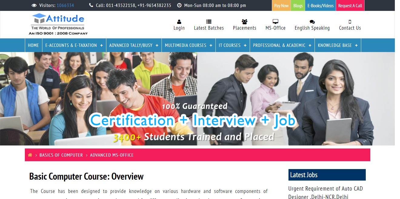 Top 10 Basic Computer Courses in Delhi