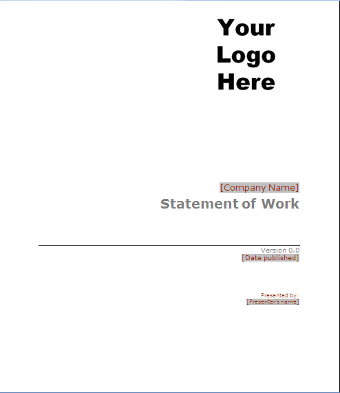 Project Management : SOW - Statement of work