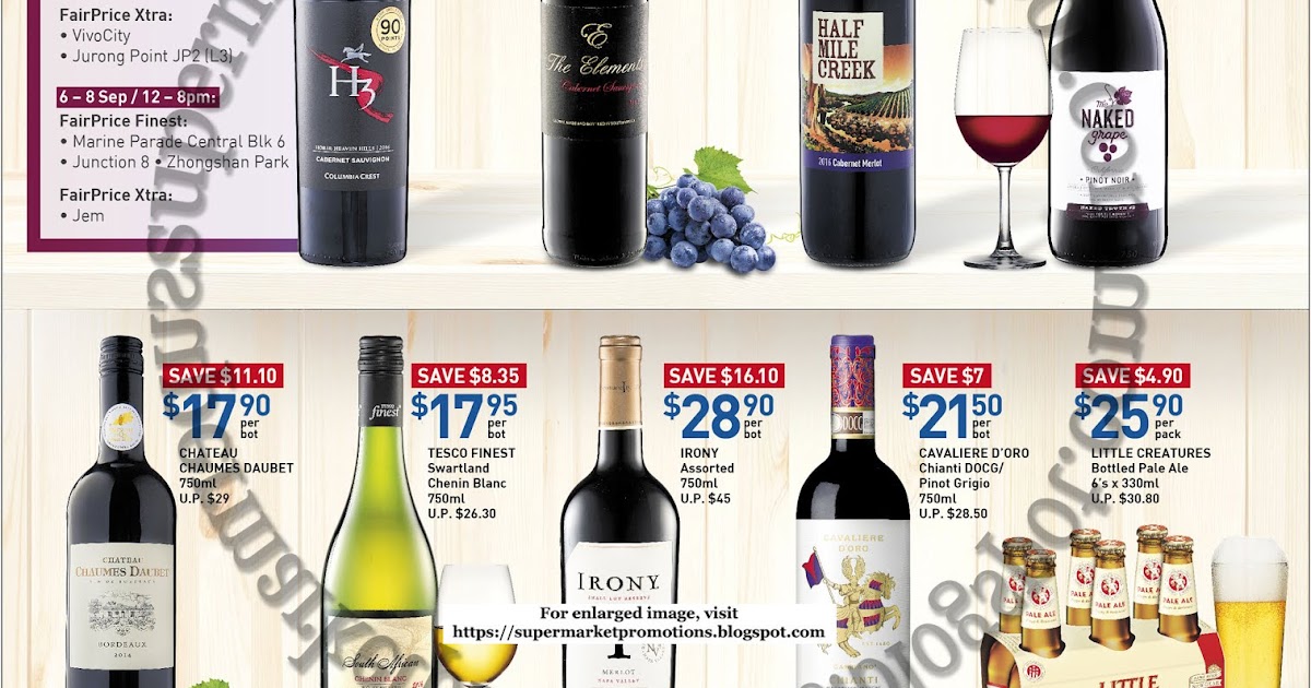 NTUC FairPrice Wine Promotion 29 August - 11 September 2019 ...