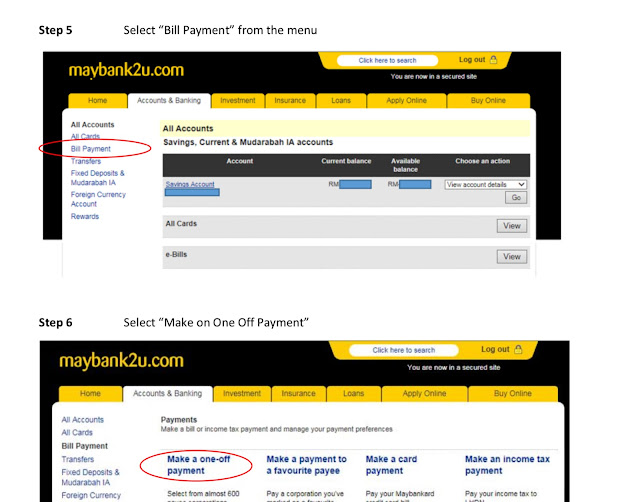 CARA BAYAR INSURAN AIA DENGAN MAYBANK2u | Azlinda Alin