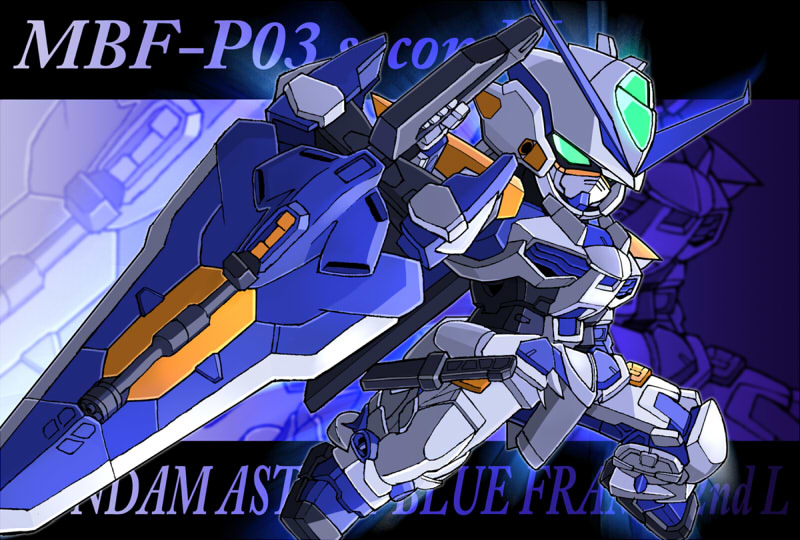 GUNDAM GUY: SD Gundam Artworks: Gundam Astray Blue, Red & Gold Frame