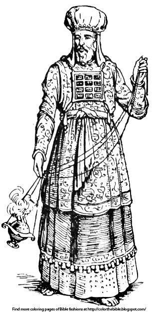 Hebrew High Priest to Color | Color The Bible