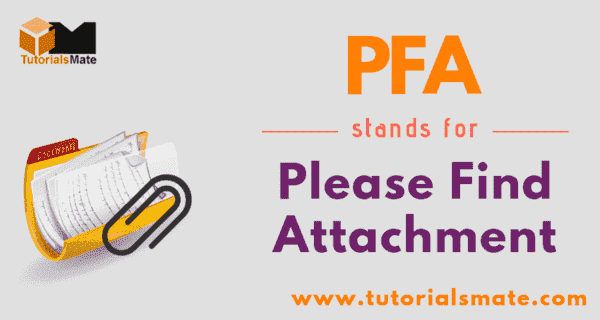PFA Full Form: What is the full form of PFA? - TutorialsMate