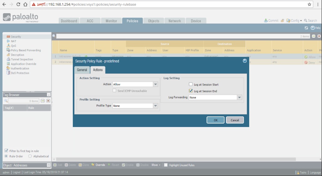 My Cybersecurity Journal: Palo Alto Networks Firewall Initial Configuration