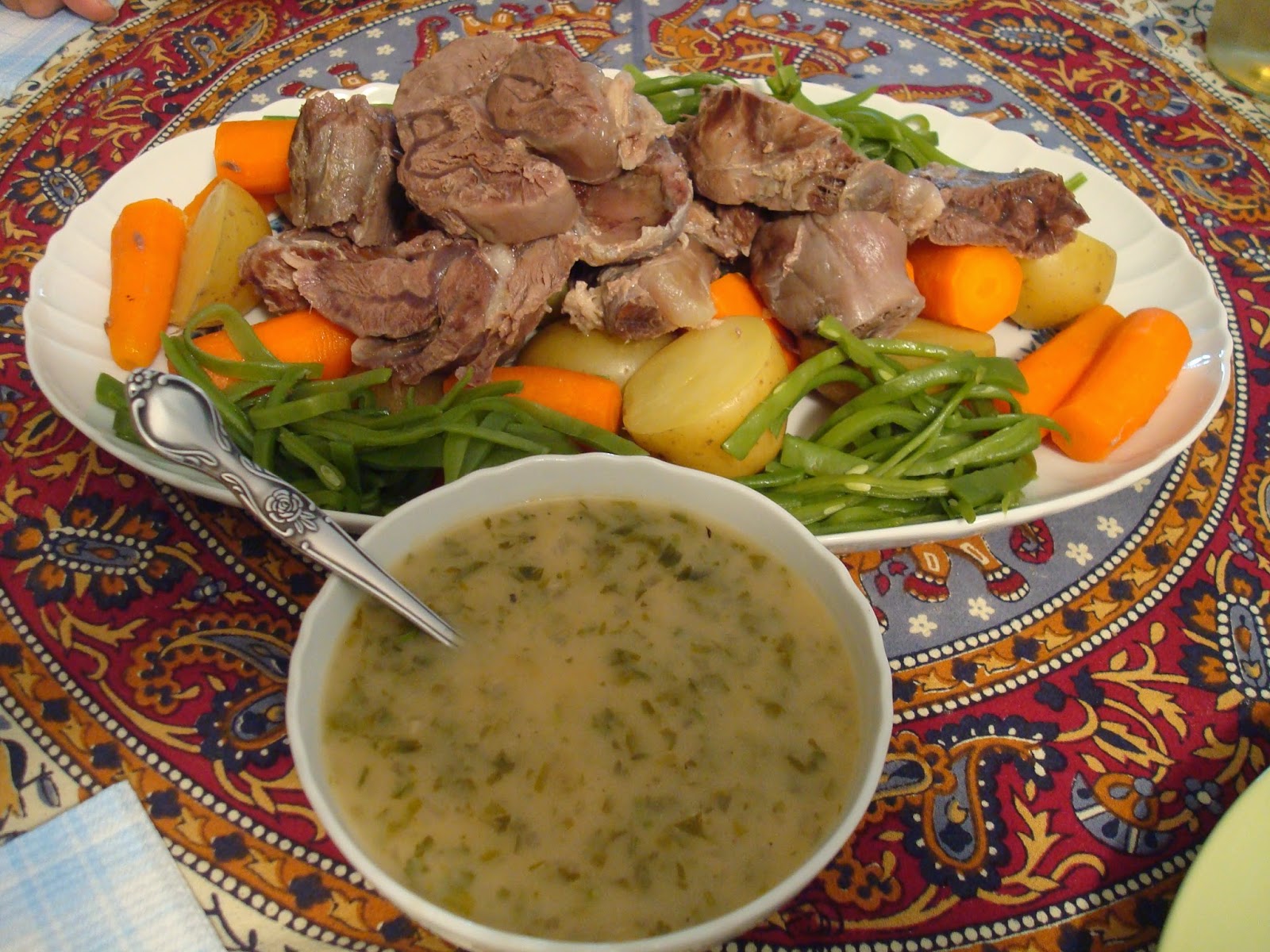 Chicane: Recetas de cocina: Morcillo cocido con verduras