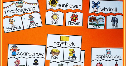 Nyla's Crafty Teaching: Fall themed Compound Words