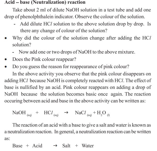 A Plus Topper: Neutralization Reaction