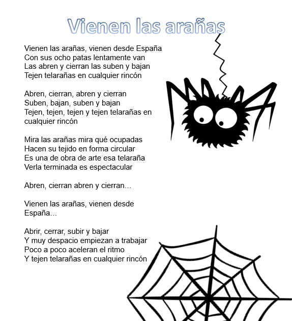 1. Vienen las arañas